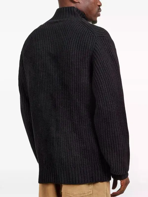 Carhartt Work In Progress Detroit Half-zip Sweater - Black