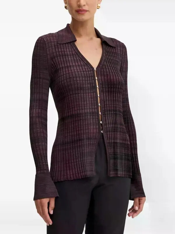BOSS Ribbed Knit Cardigan