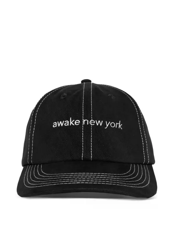 AWAKE NY Logo-embroidered Baseball Cap - Black