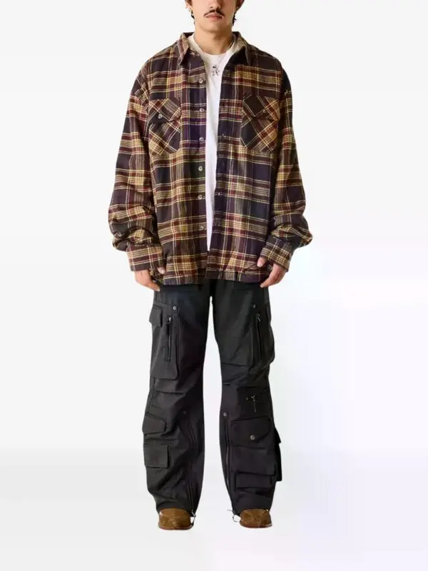 WARREN LOTAS Flannel Shirt - Grey