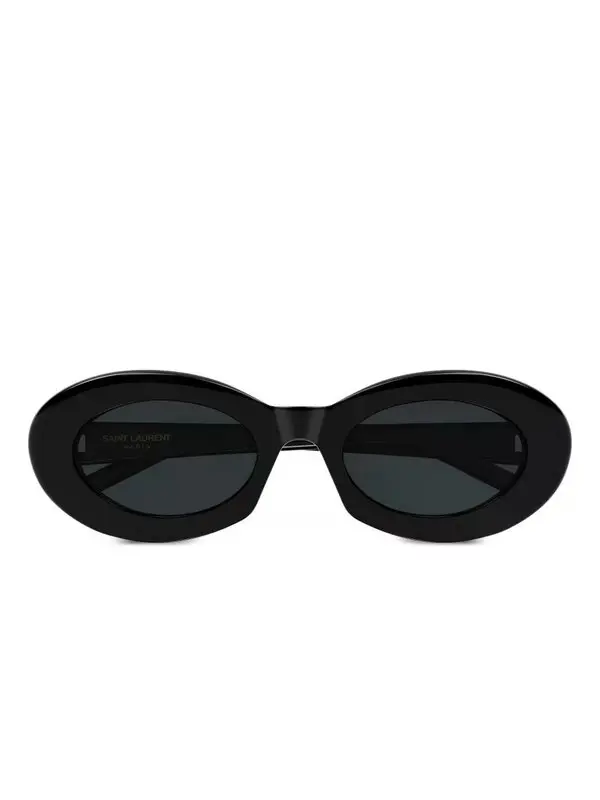 Saint Laurent Oval-frame Sunglasses - Black