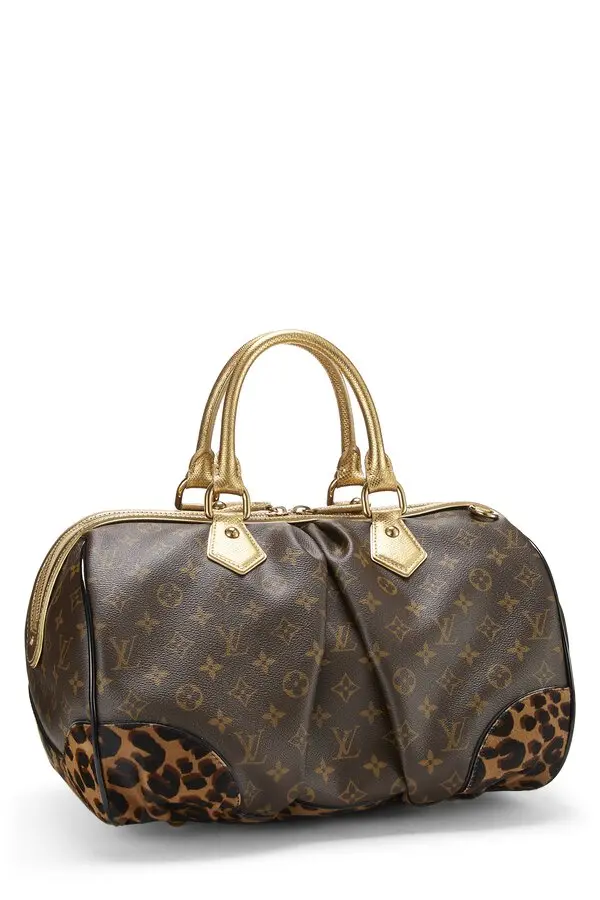 LOUIS VUITTON Monogram Canvas Leopard Stephen Tote Bag