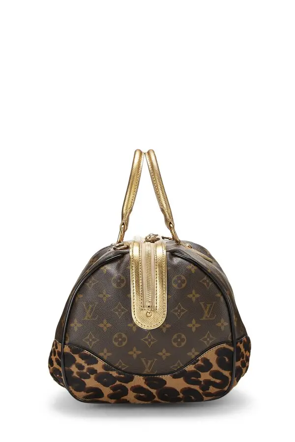 LOUIS VUITTON Monogram Canvas Leopard Stephen Tote Bag