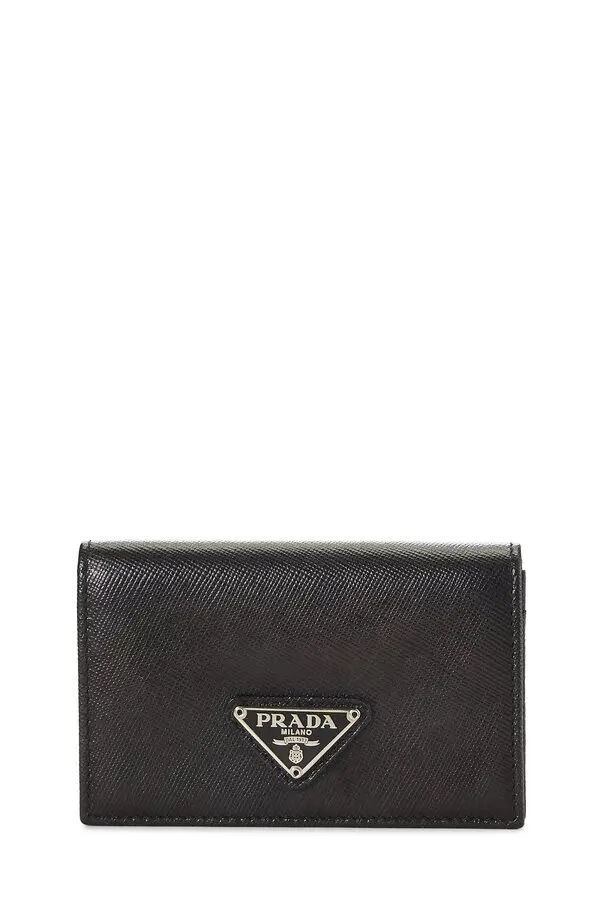 Prada Saffiano Card Case - Black