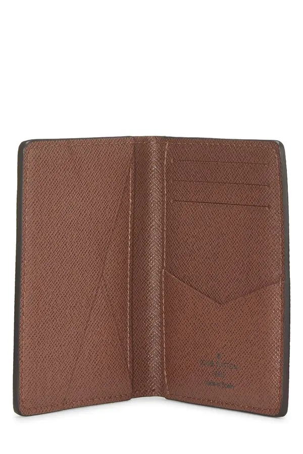 LOUIS VUITTON Monogram Canvas Pocket Organizer - Brown