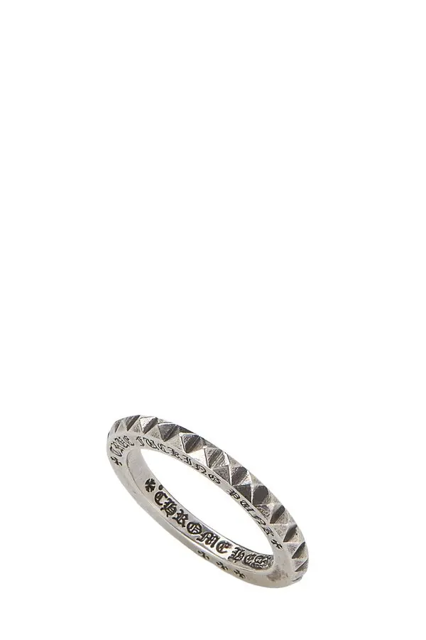 Chrome Hearts 925 Sterling Studded Ring - Silver