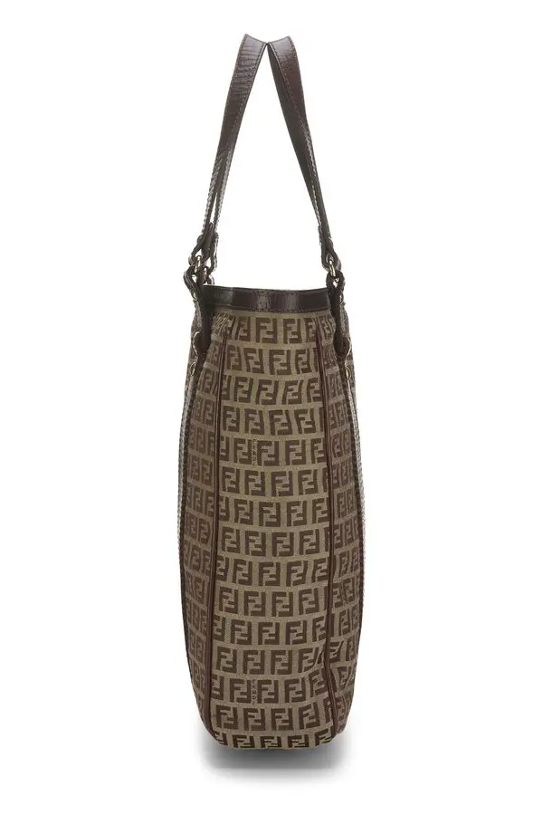 Fendi Zucchino Tote - Brown