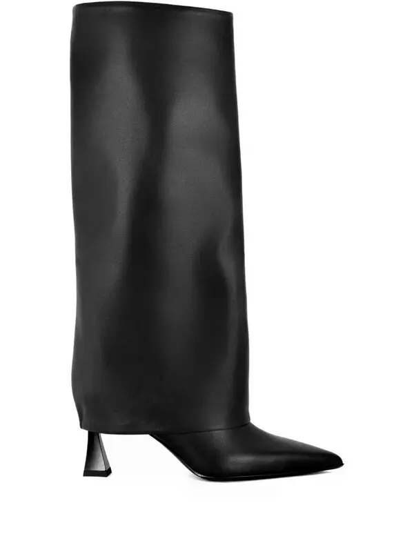 SERGIO LEVANTESI 50mm Krizia Leather Knee-high Boots
