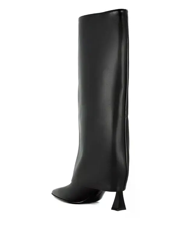SERGIO LEVANTESI 50mm Krizia Leather Knee-high Boots