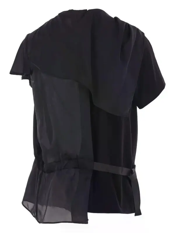 Sacai Draped Belted Blouse