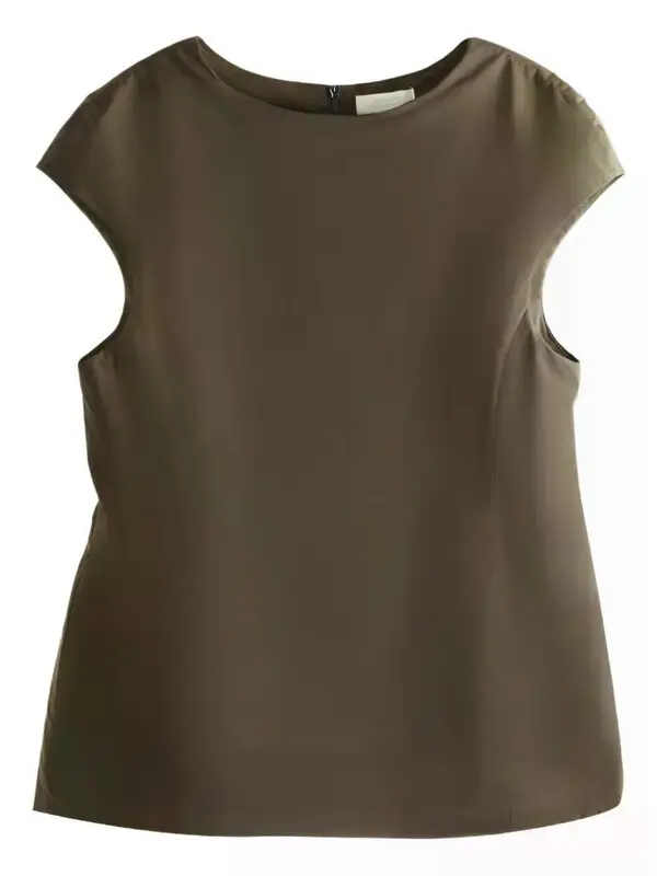 AMOMENTO Cap-sleeve Top