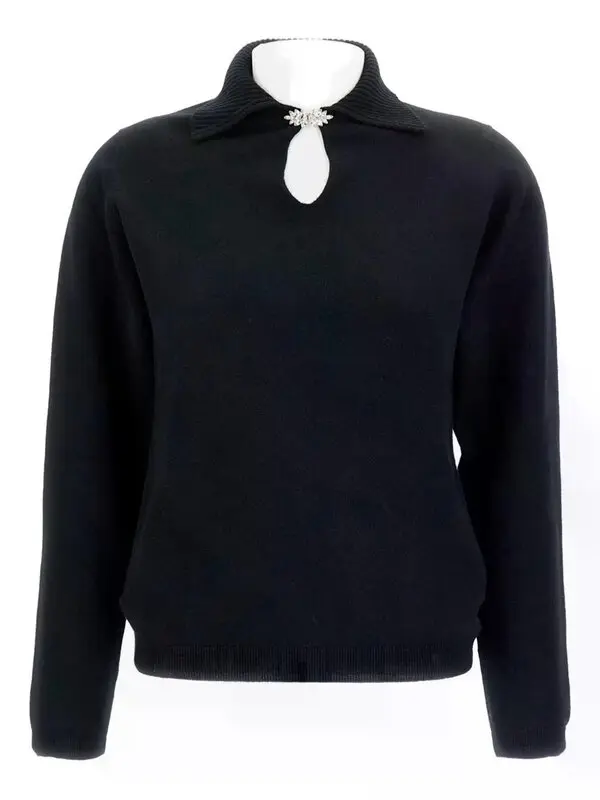 BARRIE Keyhole Long-sleeve Top
