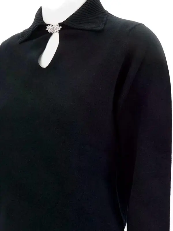 BARRIE Keyhole Long-sleeve Top