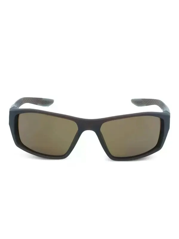Nike Brazen Shadow Rectangle-frame Sunglasses - Brown