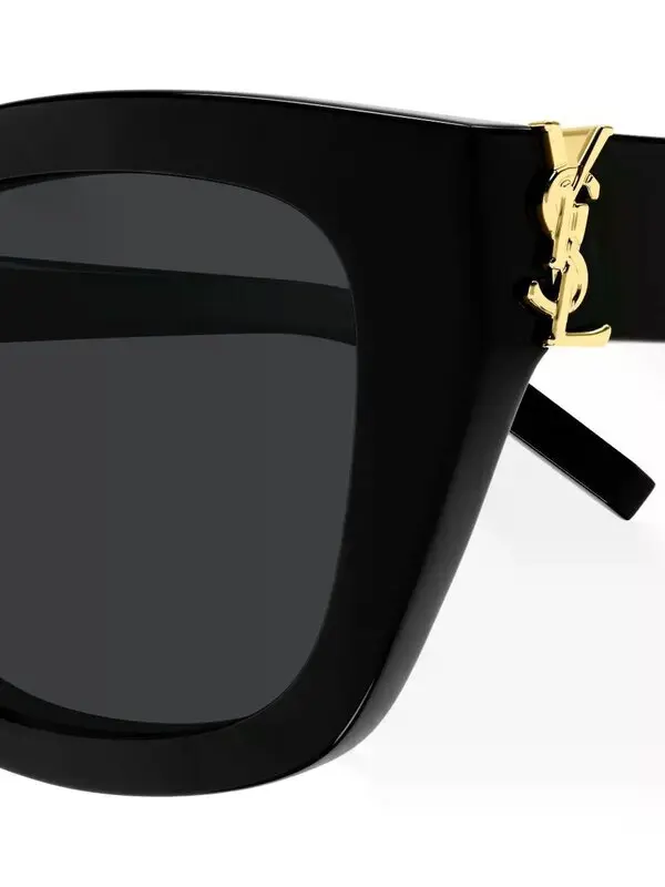 Saint Laurent Logo Plaque Cat-eye Sunglasses