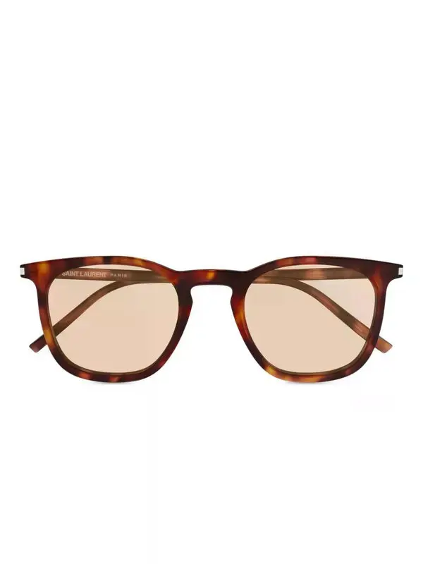 Saint Laurent Round-frame Sunglasses - Brown