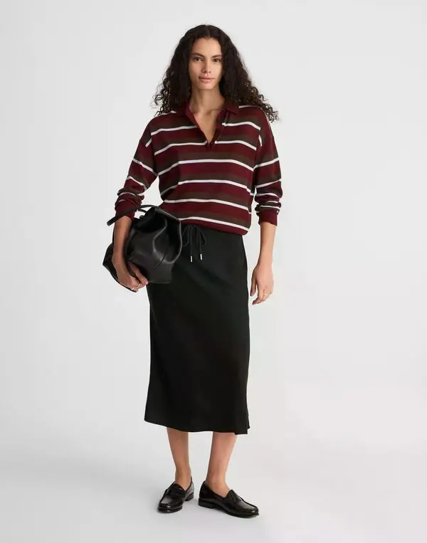 Madewell Drawstring Midi Skirt