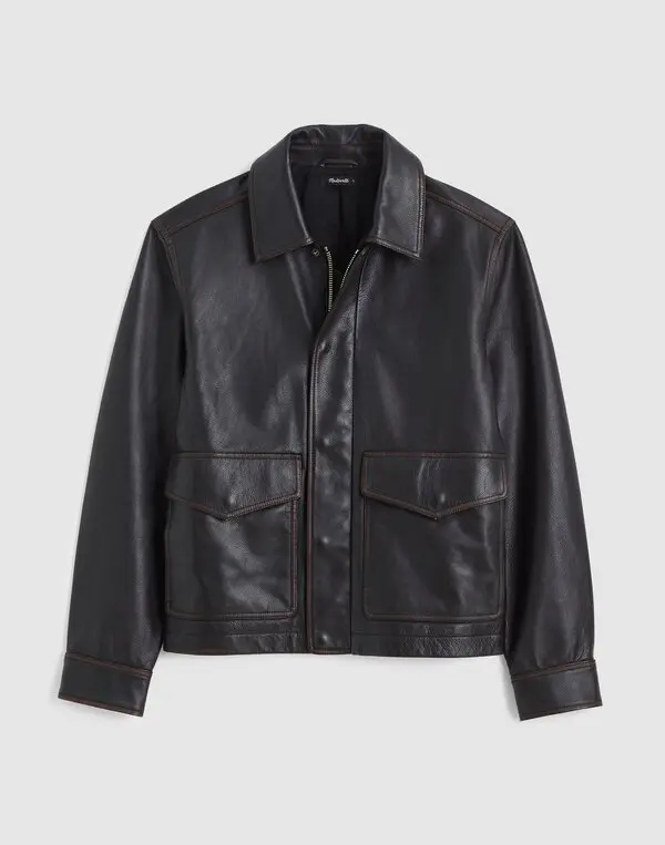 Madewell Leather Flight Jacket