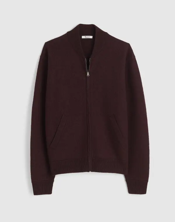 Madewell Boiled Wool Baseball Jacket