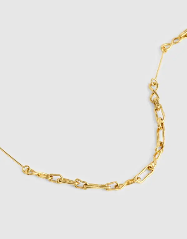 Madewell Mixed Chain Necklace - Antique Gold