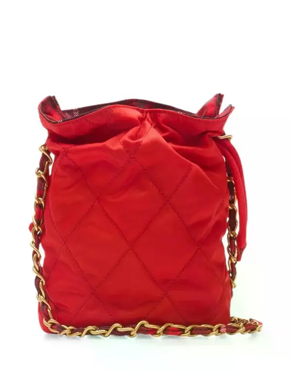 Burberry Horseshoe Chain Pouch - Red