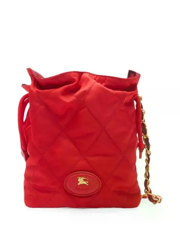 Burberry Horseshoe Chain Pouch - Red