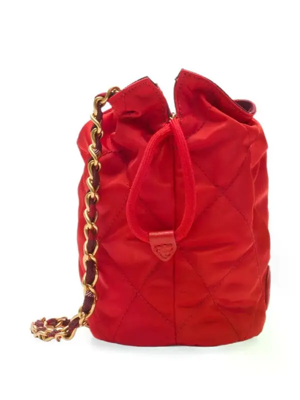 Burberry Horseshoe Chain Pouch - Red