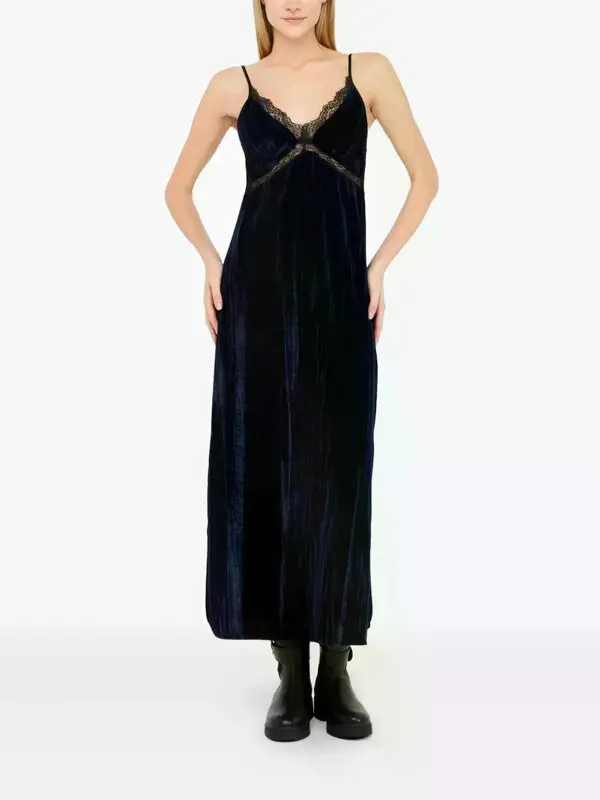 Liu Jo Lace Velvet Dress In Black - 24% Off | Editorialist