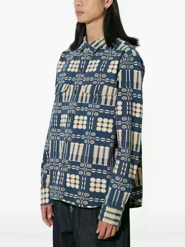 CORRIDOR Patterned Pocket Overshirt