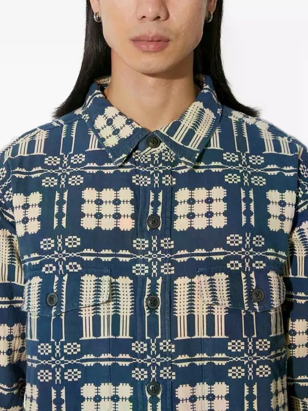 CORRIDOR Patterned Pocket Overshirt