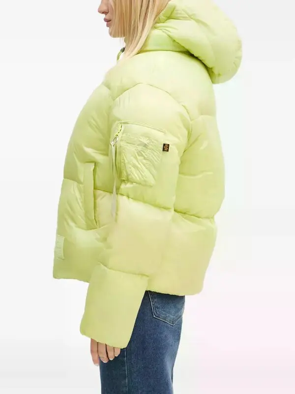 Alpha Industries Hooded Padded Jacket - Green