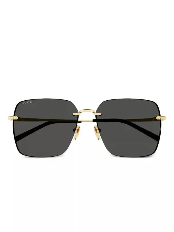 Gucci Gg1955sa Square-frame Sunglasses - Gold