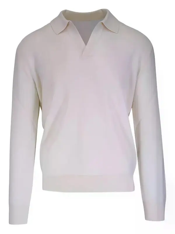 Zegna Long-sleeve Polo Shirt - Neutrals
