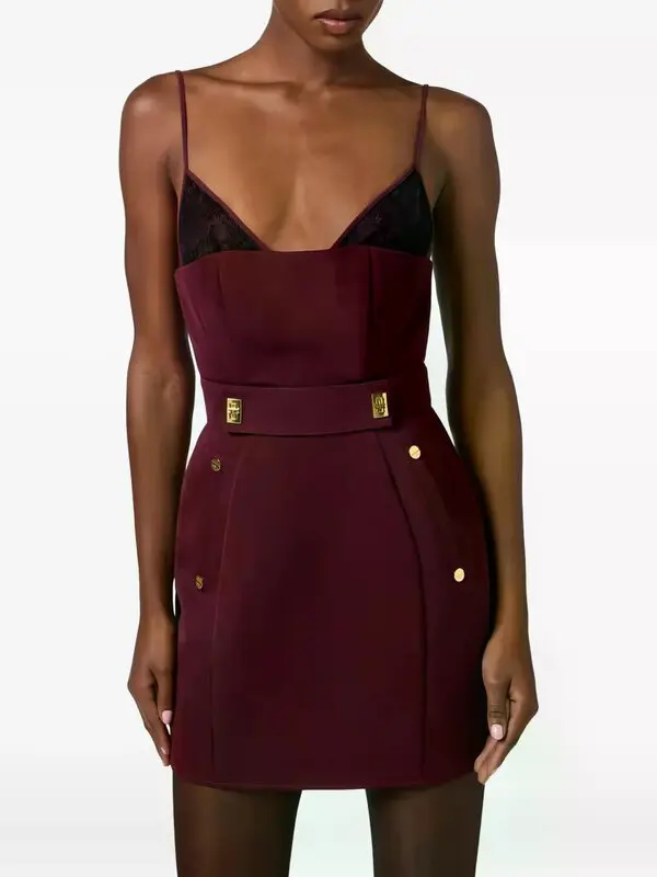 Elisabetta Franchi Lace-detailed Mini Dress