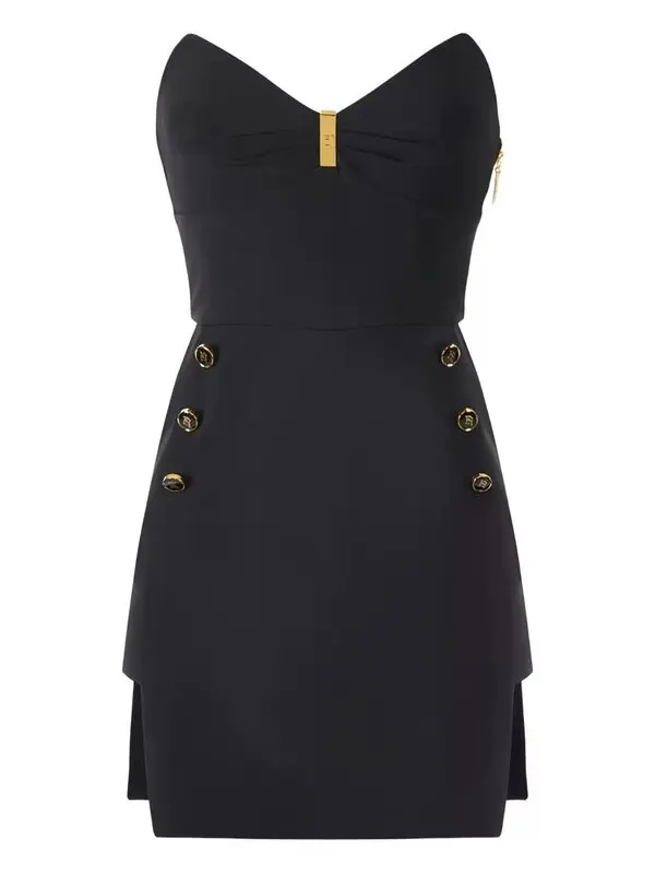 Elisabetta Franchi Logo-button Mini Dress