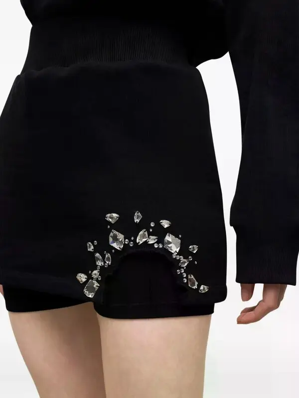 AREA Crystal Cut-out Mini Skort
