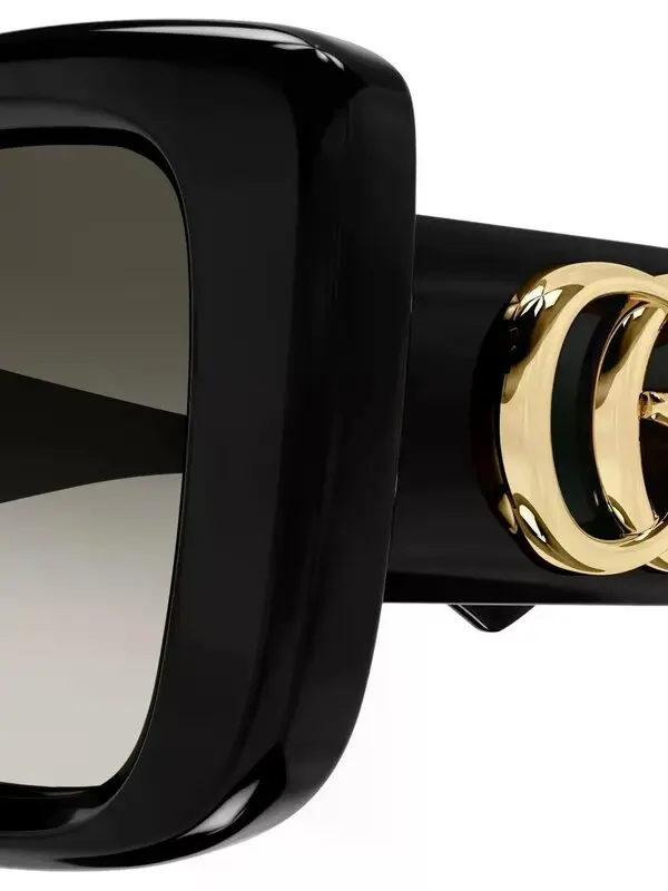 Gucci Butterfly Frame Sunglasses - Black