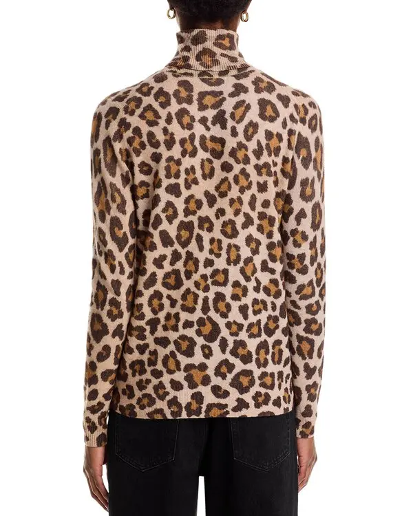 Bloomingdale'S Animal Printed Turtleneck Sweater