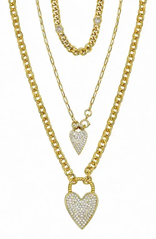 LA MENO En Love Pendant Necklace - Gold