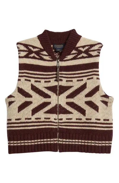 Pendleton Shetland Wool Zip Vest