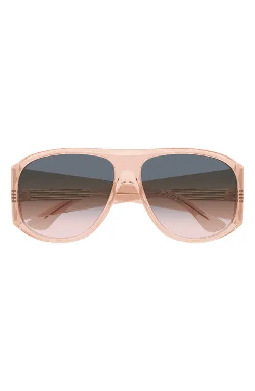 Chloé 60mm Gradient Navigator Sunglasses - Orange