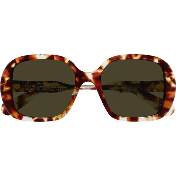Chloé 55mm Square Sunglasses - Rust Havana