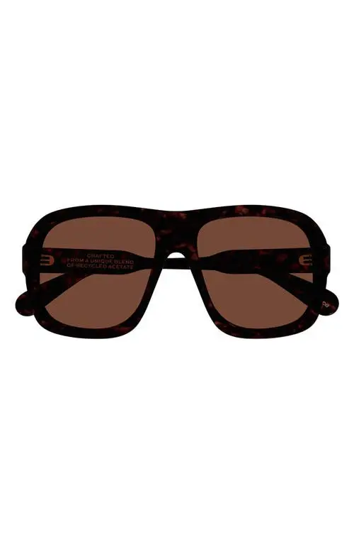 Chloé 58mm Pilot Sunglasses