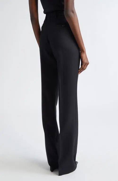 TOM FORD Sharp Herringbone Tailored Straight Leg Virgin Wool Trousers