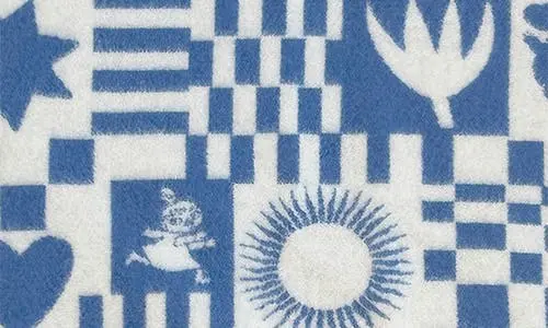KLIPPAN Moomin Play Brushed Wool Blanket