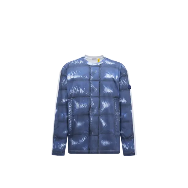 MONCLER X A$AP ROCKY X A$ap Rocky Cotton Long Sleeve T-shirt - Blue
