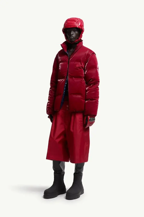 MONCLER X A$AP ROCKY Throttle Reversible 2-in-1 Down Jacket - Red