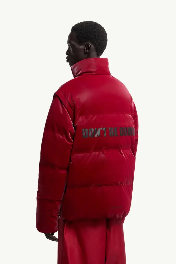 MONCLER X A$AP ROCKY Throttle Reversible 2-in-1 Down Jacket - Red