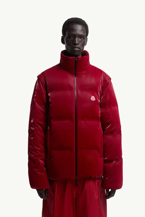 MONCLER X A$AP ROCKY Throttle Reversible 2-in-1 Down Jacket - Red