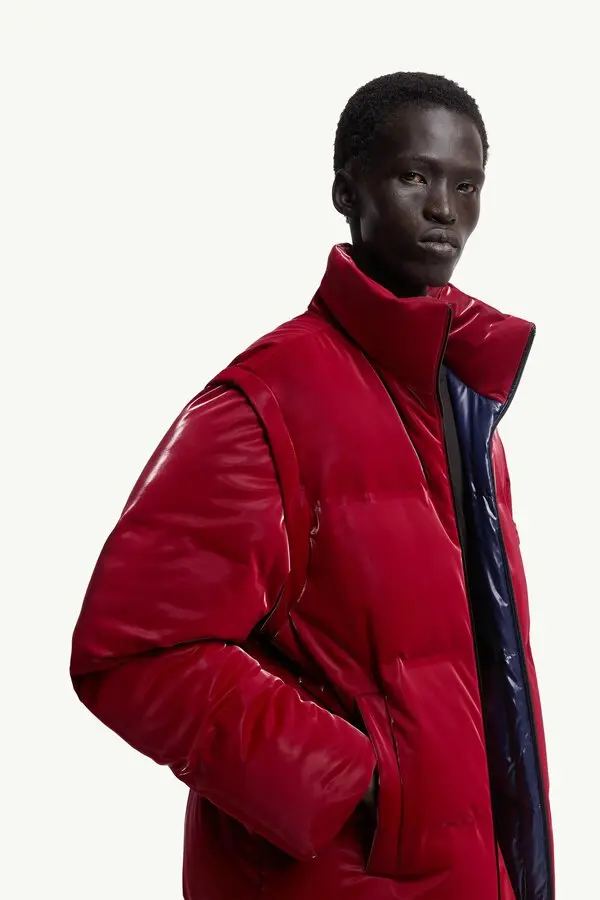 MONCLER X A$AP ROCKY Throttle Reversible 2-in-1 Down Jacket - Red